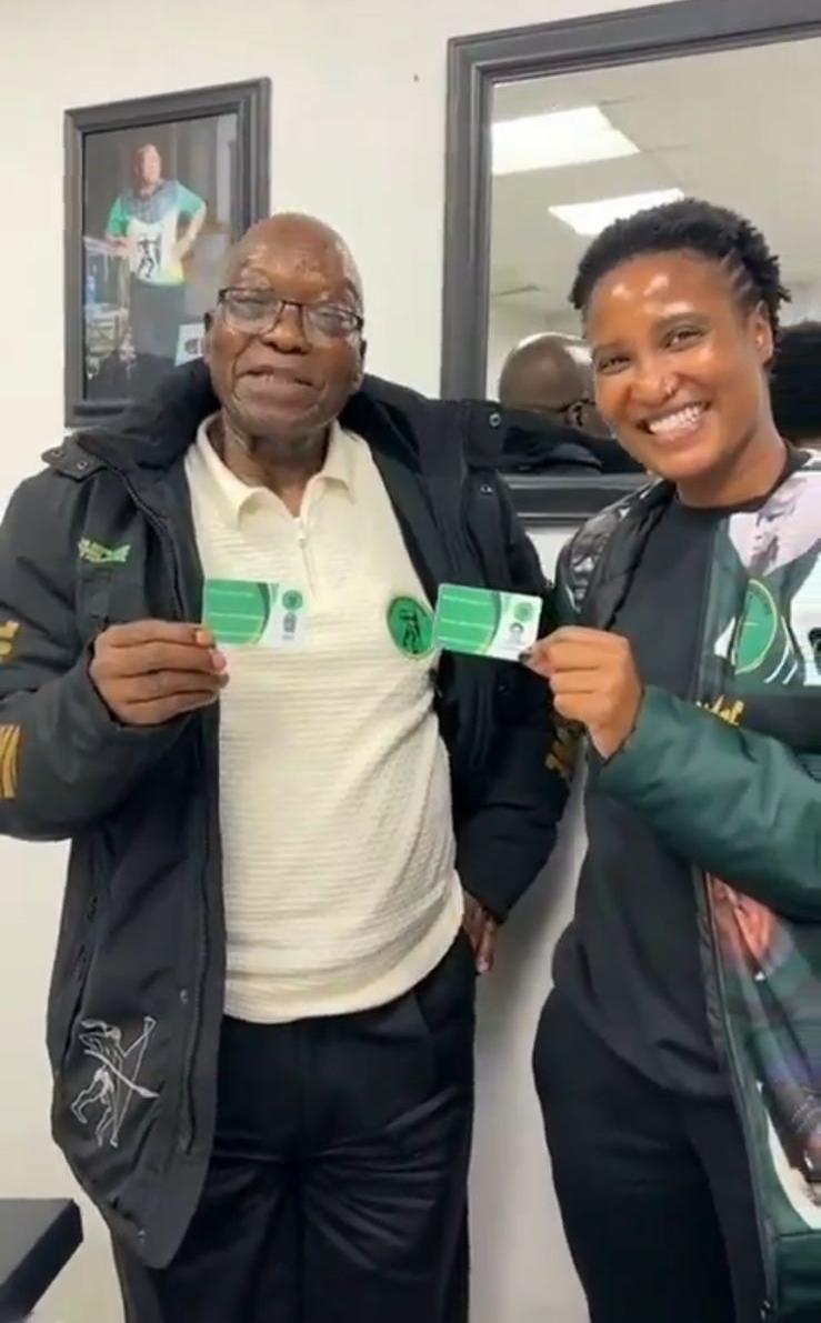 Former President Zuma Unveils MK Membership Card Amidst ANC ...